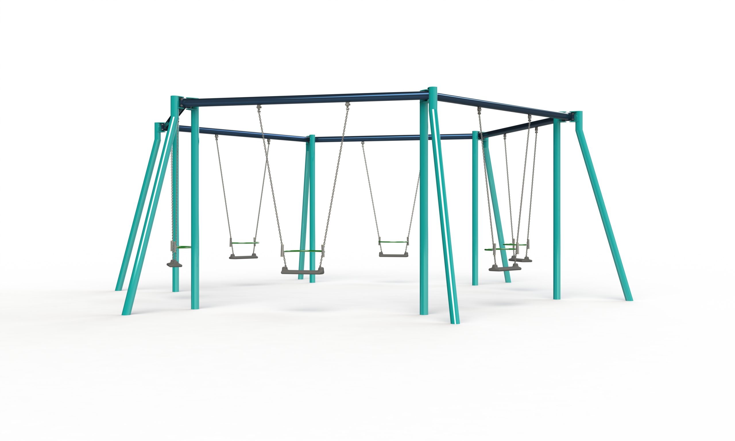 Six-sided swing | IJslander | Urban sport and play solutions